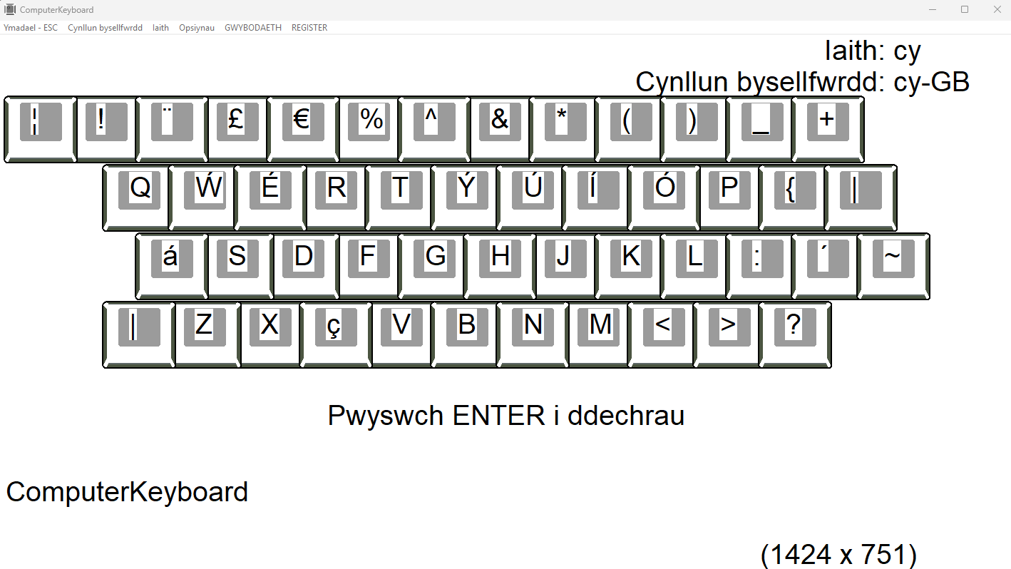 typing cy-GB